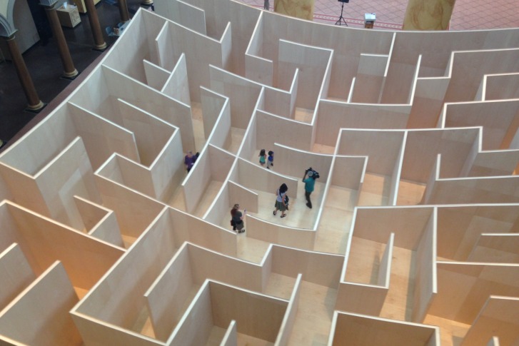 Giant maze taking over National Building Museum | WTOP