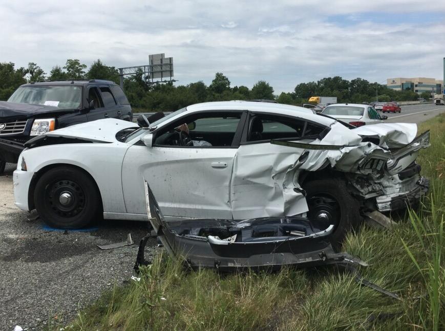 Man charged with DUI after Howard Co. police car is hit - WTOP News