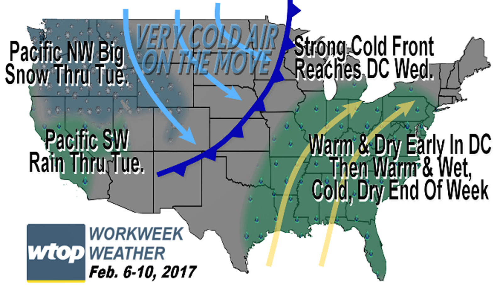 Workweek weather: Potential record warmth followed by cold shot - WTOP News