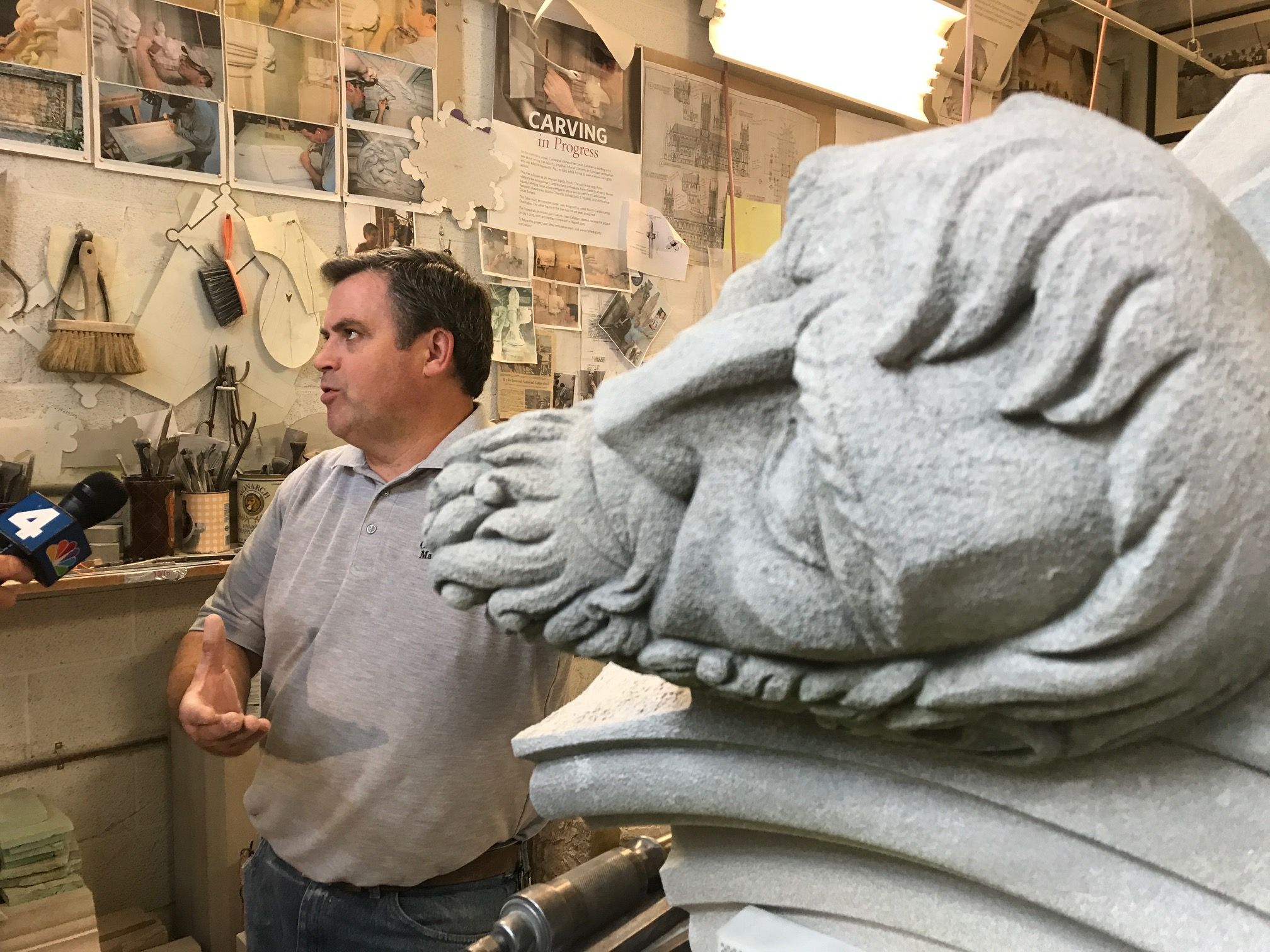 Stone carvers restore National Cathedral prophets 6 years after ...