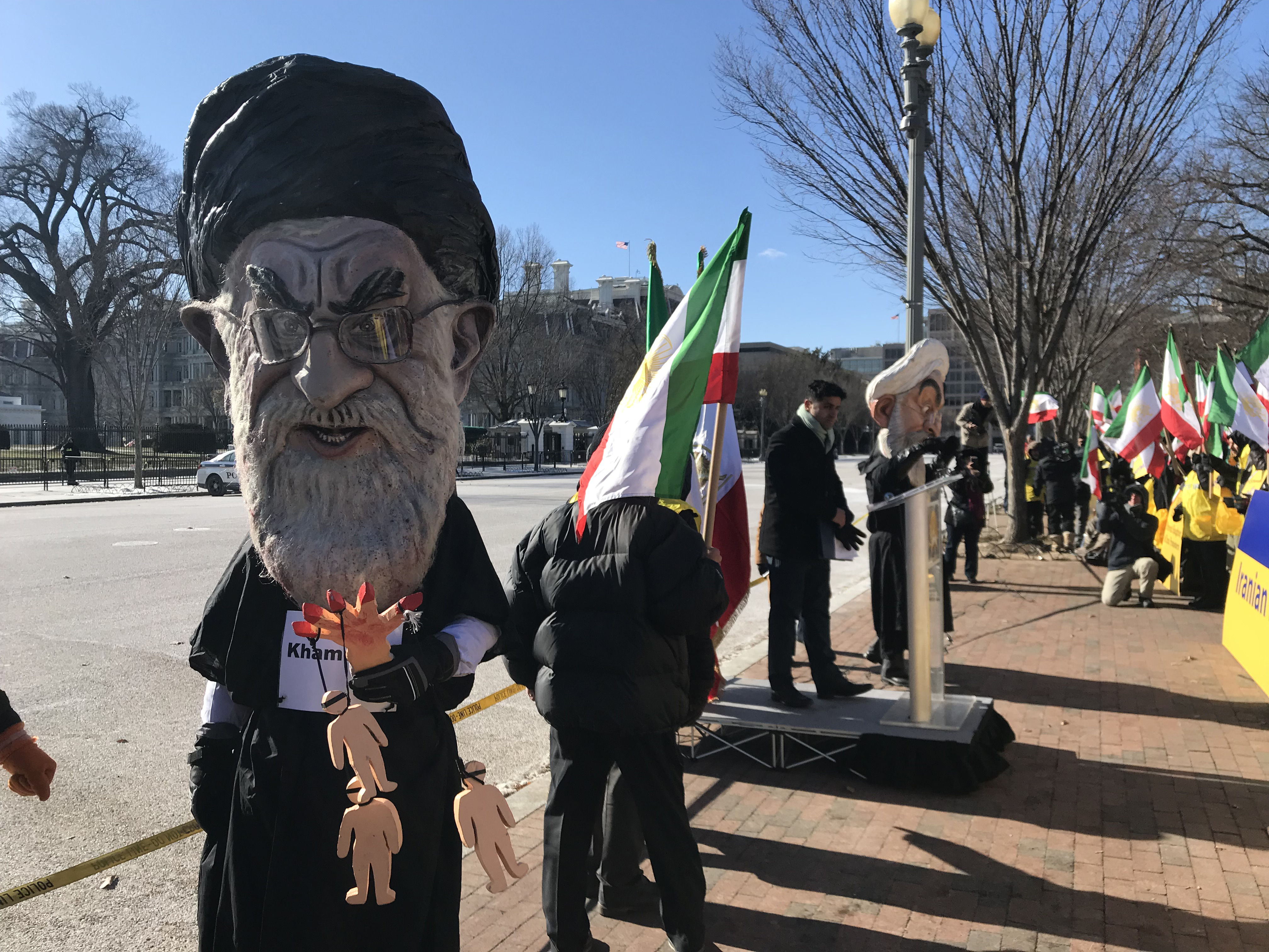 Demonstrators gather at White House to support Iranian ‘liberty ...
