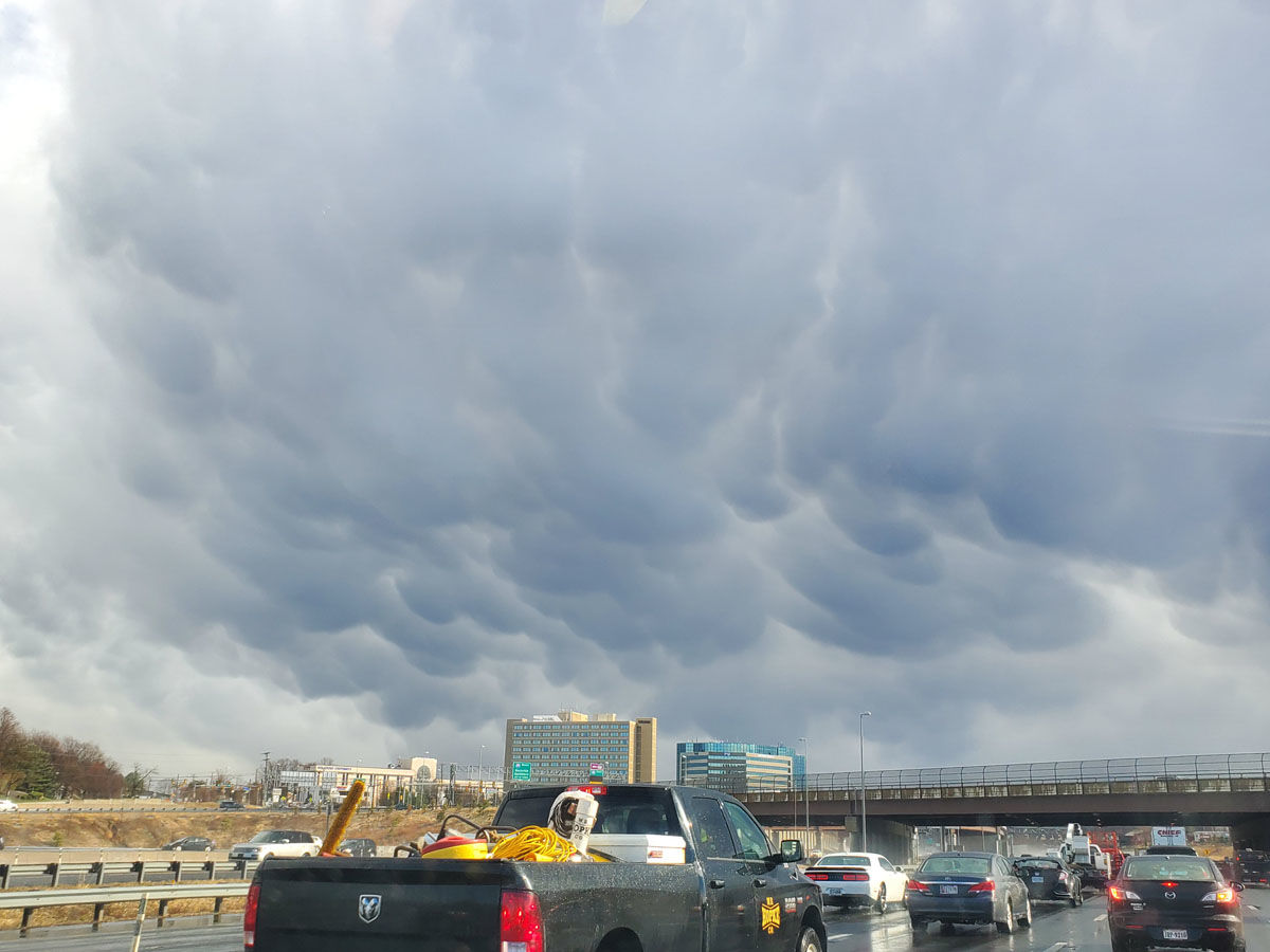 WATCH: Storms, with some hail and graupel, charge through DC area ...
