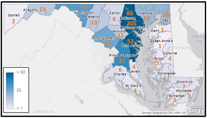 Md. opioid-related overdose deaths rise slightly, but Prince George’s ...