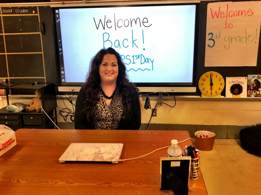 As distance learning starts, teacher returns to an empty classroom ...