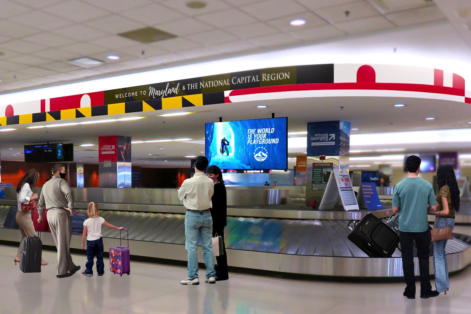 BWI Marshall concourses will start looking more digital - WTOP News