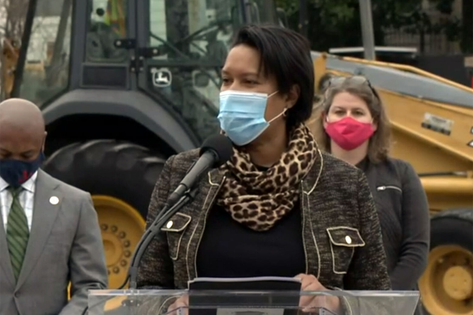 Bowser celebrates 16th Street bus lane project; kicks off paving season ...