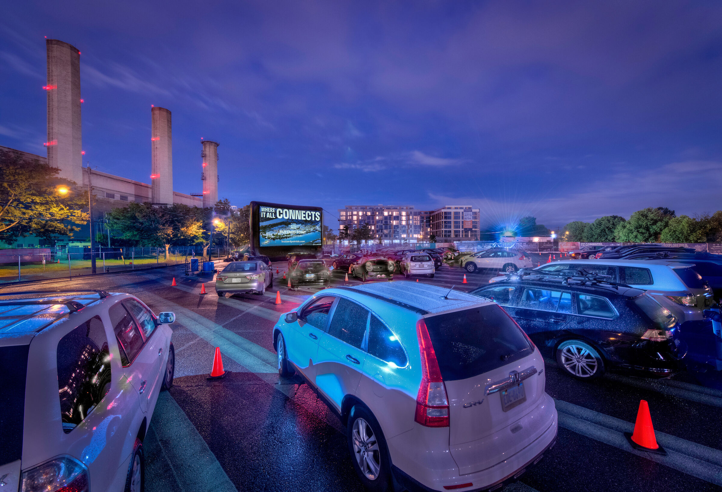 Capitol Riverfront spring drive-in screens movies about post-pandemic ...