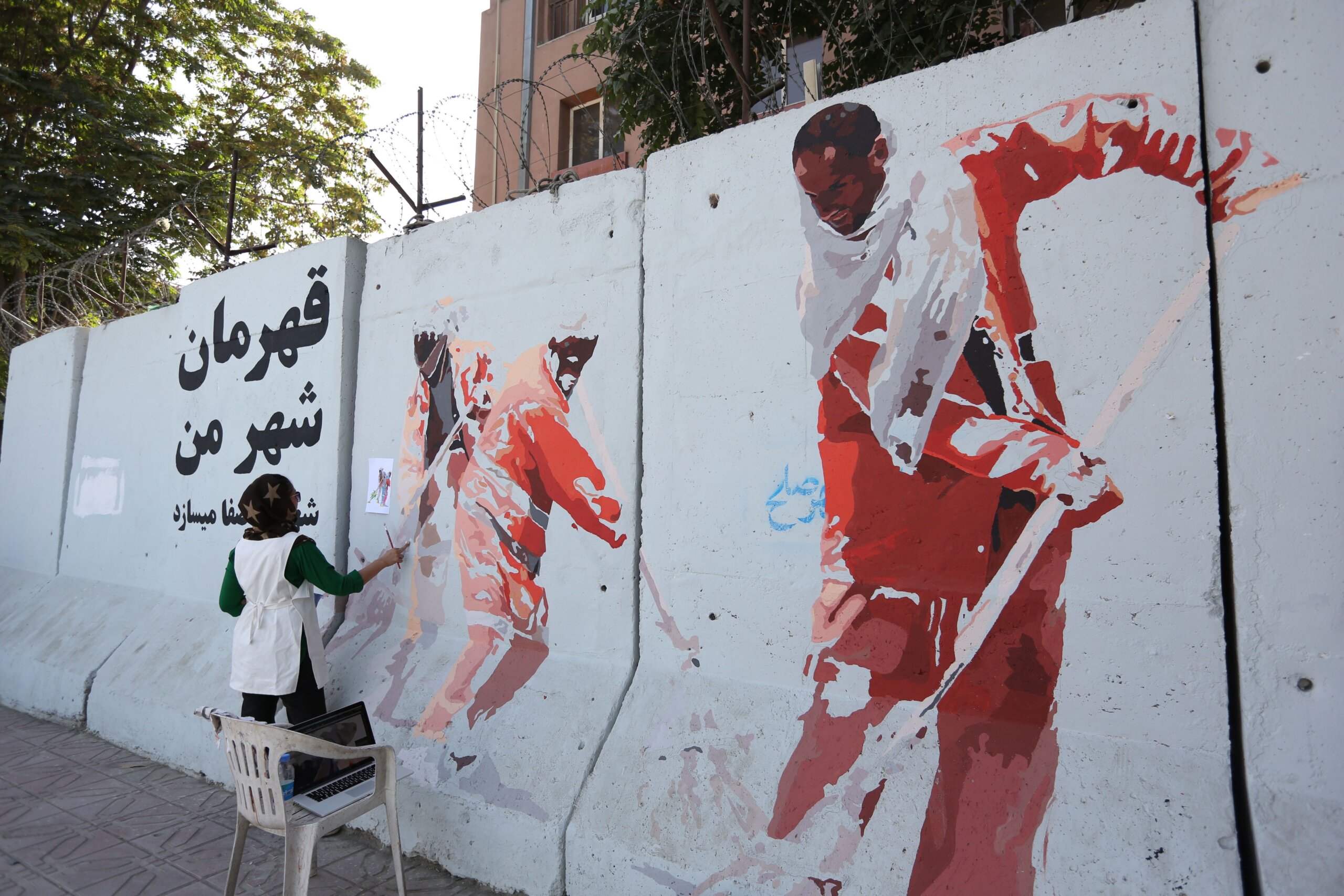 Afghan artist based in DC area recreating mural destroyed by the ...
