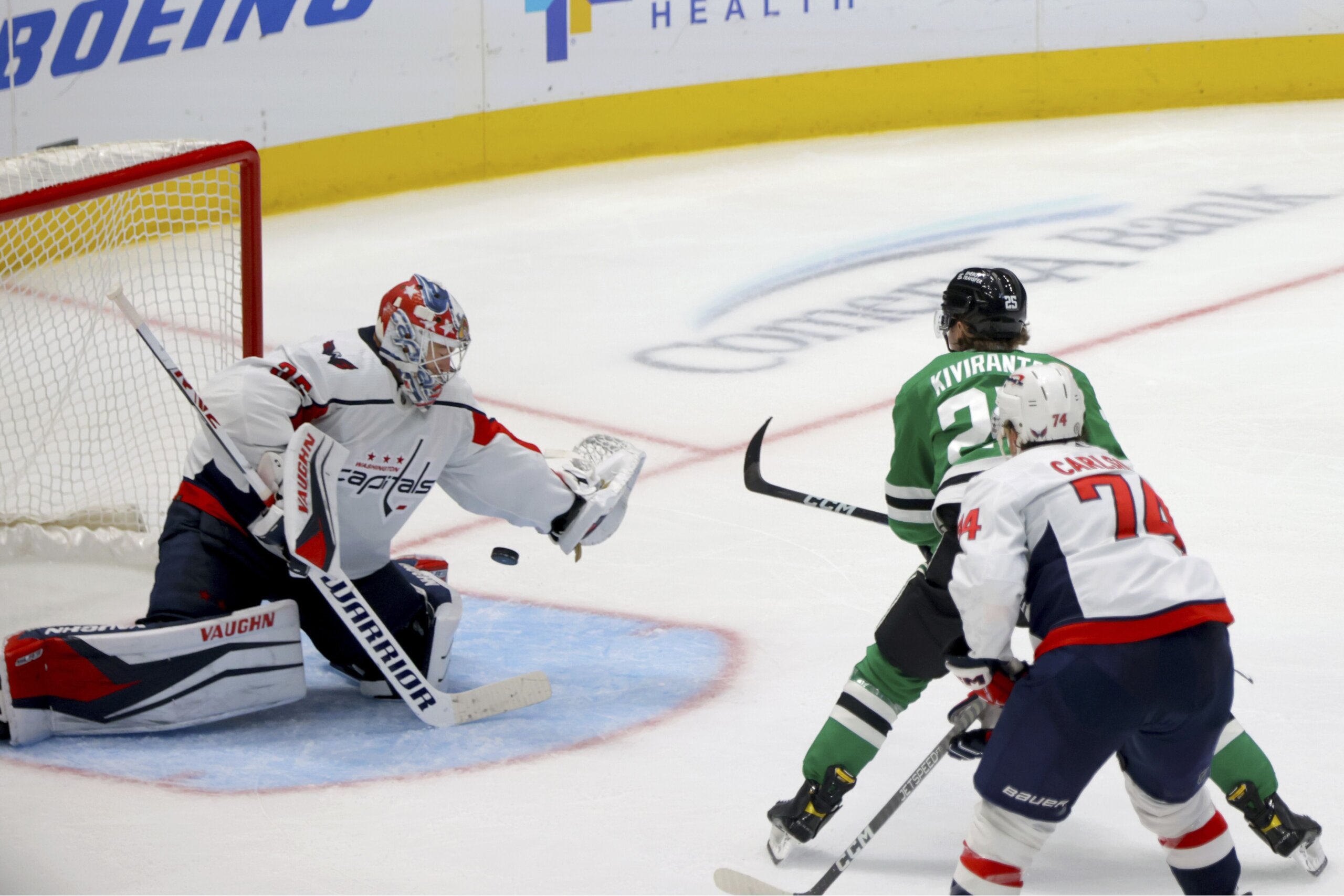 Kiviranta’s flashy goal, Oettinger help Stars beat Caps 2-0 - WTOP News