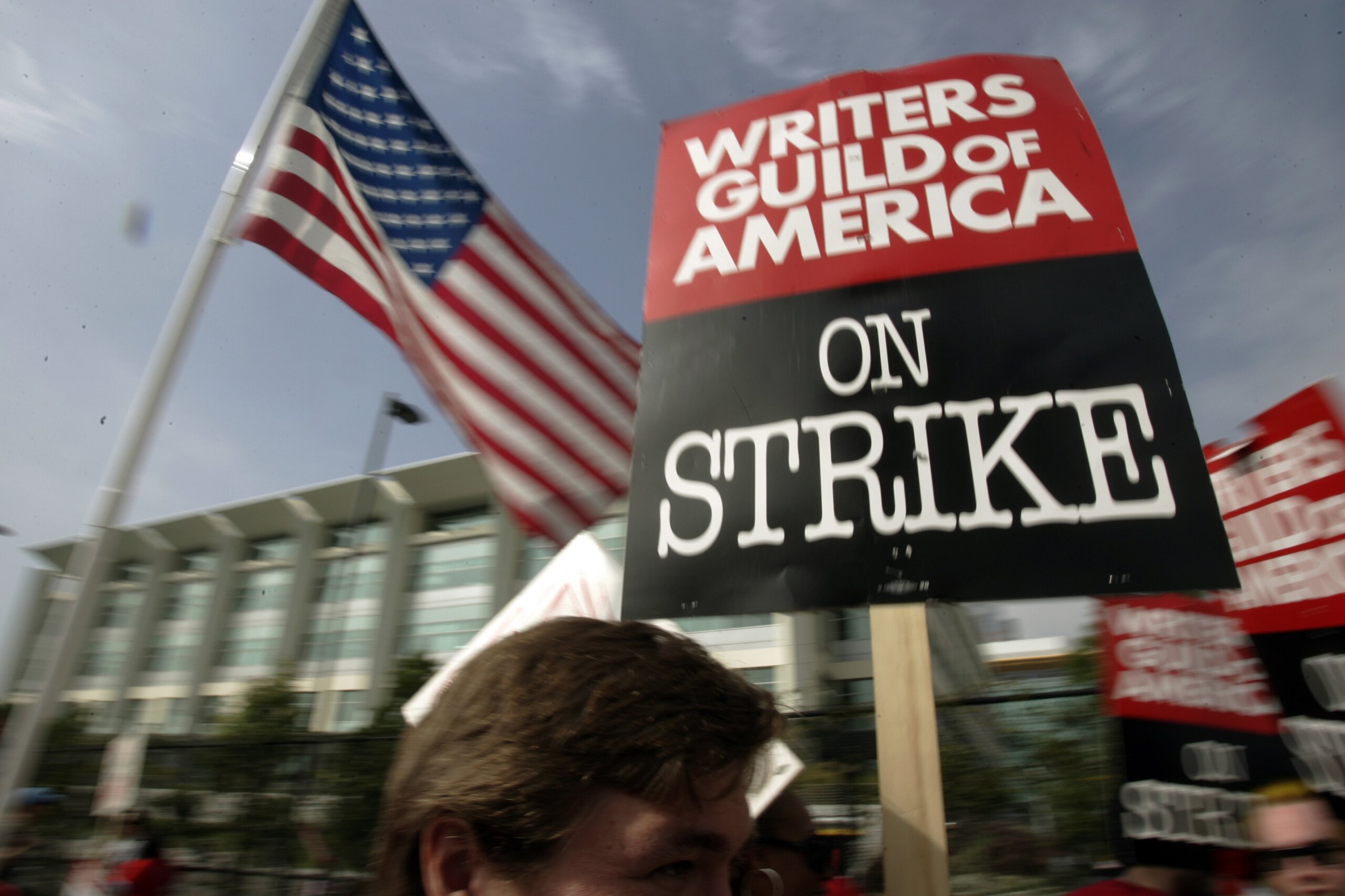 Va. native and American University alum marches in Hollywood writers ...
