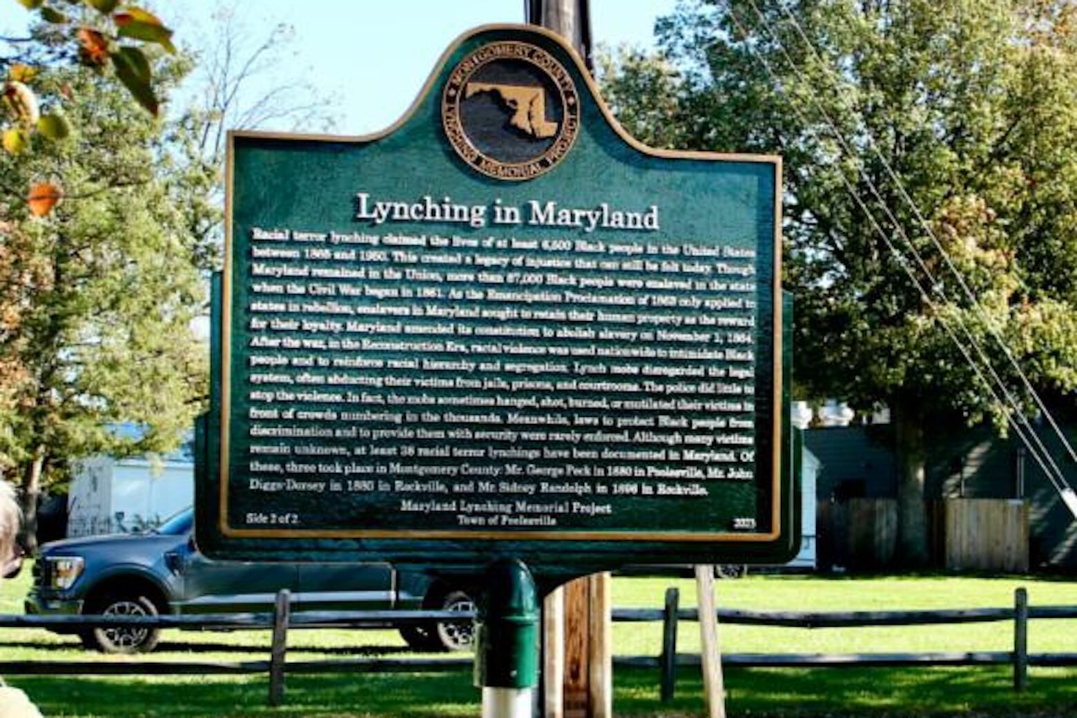 Montgomery Co. honors lynching victims with markers where they were ...