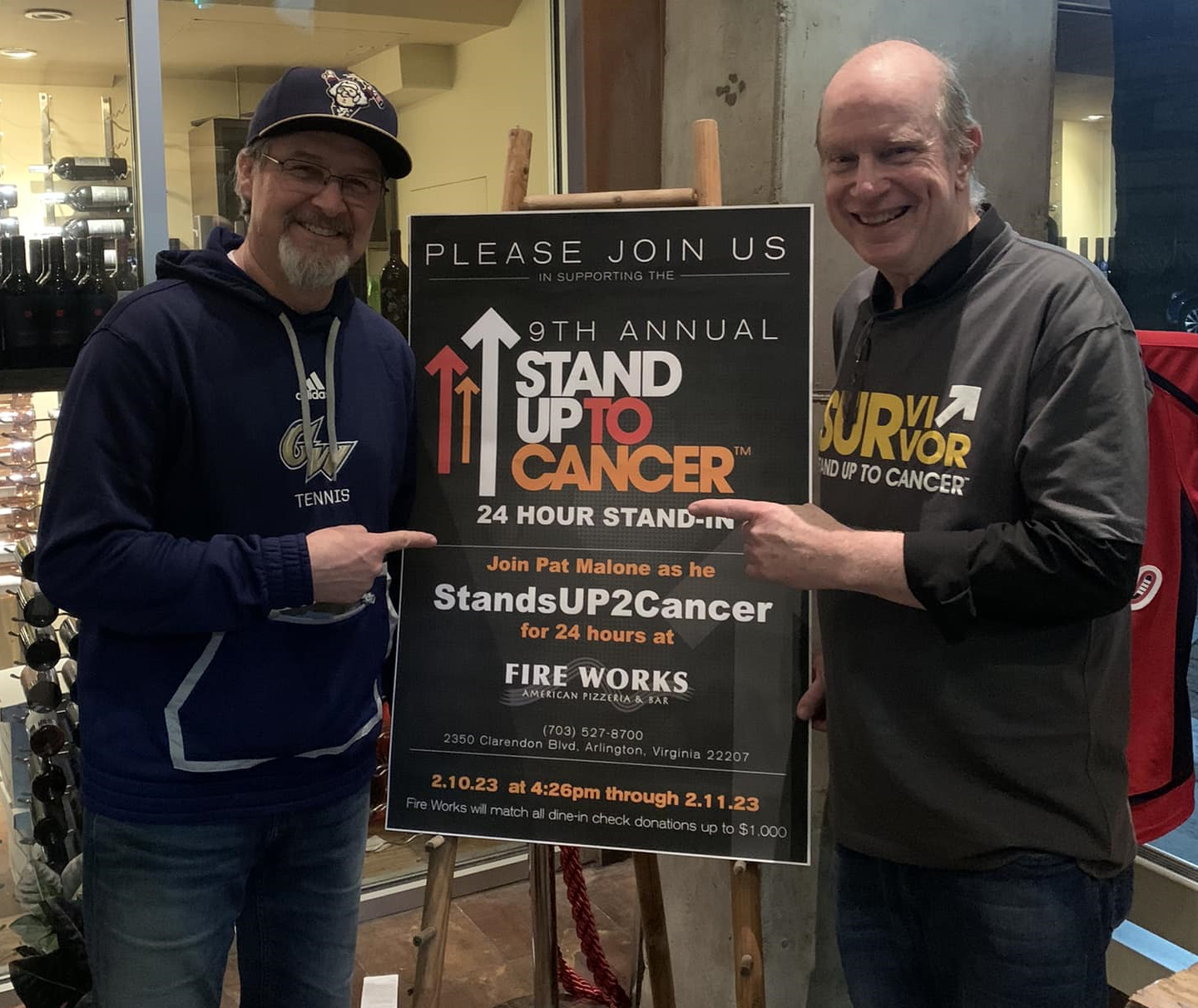 Alexandria man ‘stands up to cancer’ for 24 hours straight — for what ...