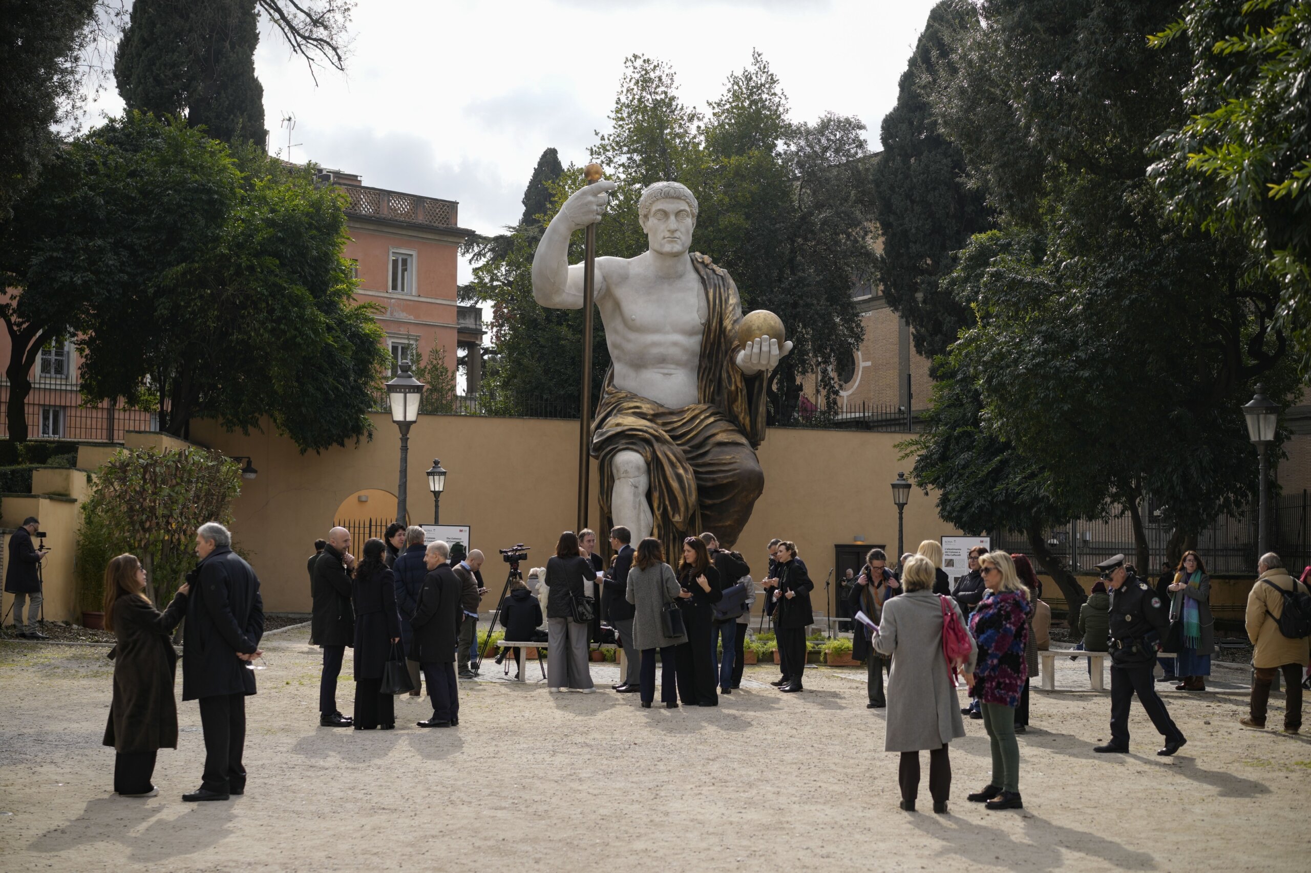 A giant statue of Emperor Constantine looks out over Rome again with ...
