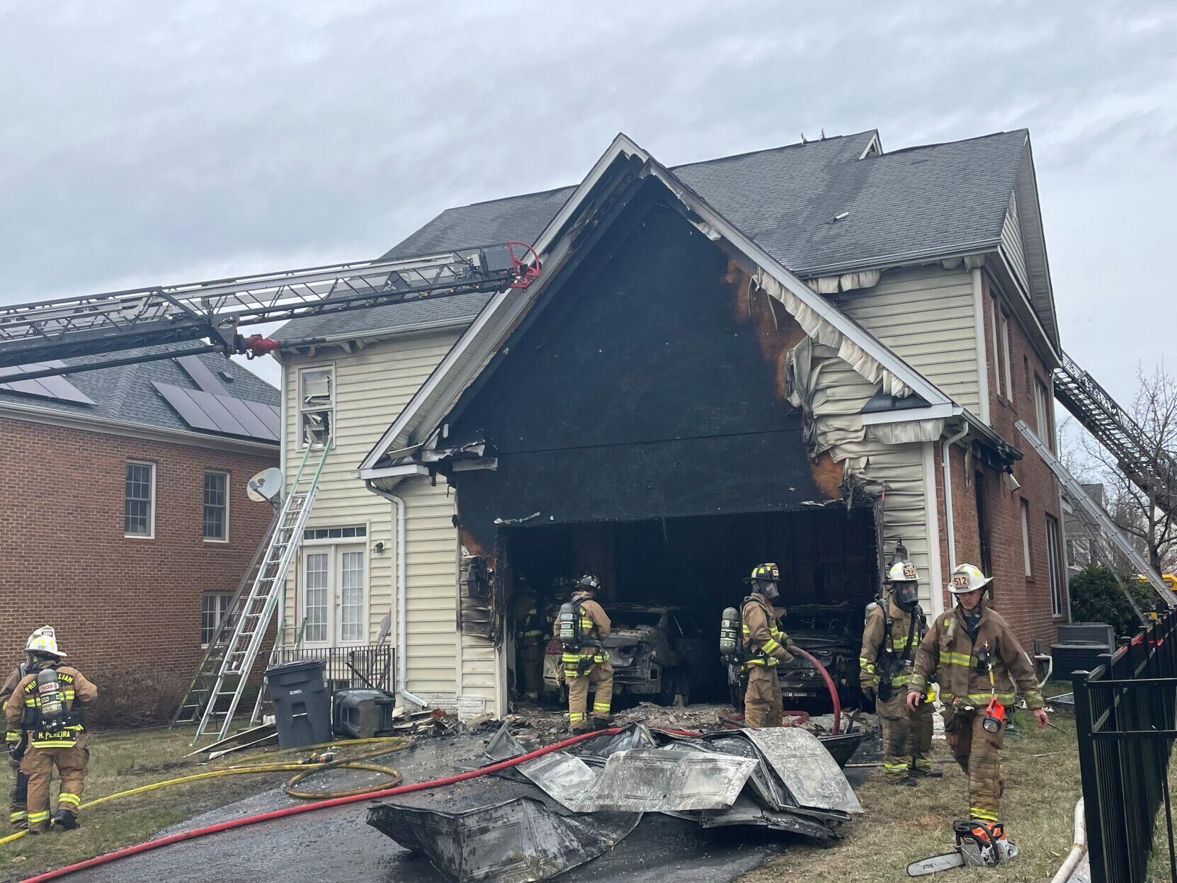 Woodbridge fire originating in residential garage displaces 5 residents ...