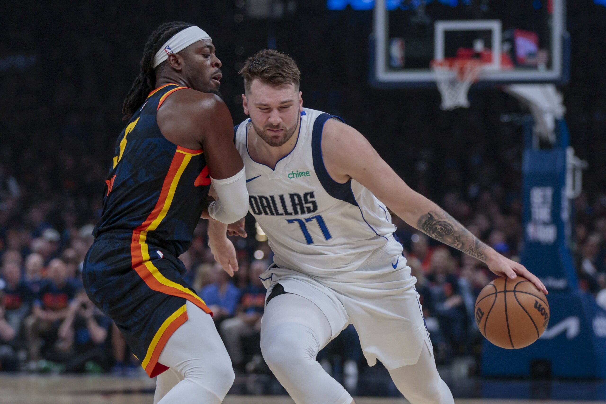 Doncic posts 31-point triple-double as Mavericks top Thunder to take 3 ...