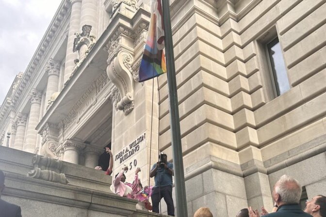 Mayor Bowser kicks off DC pride celebrations with the raising of the ...