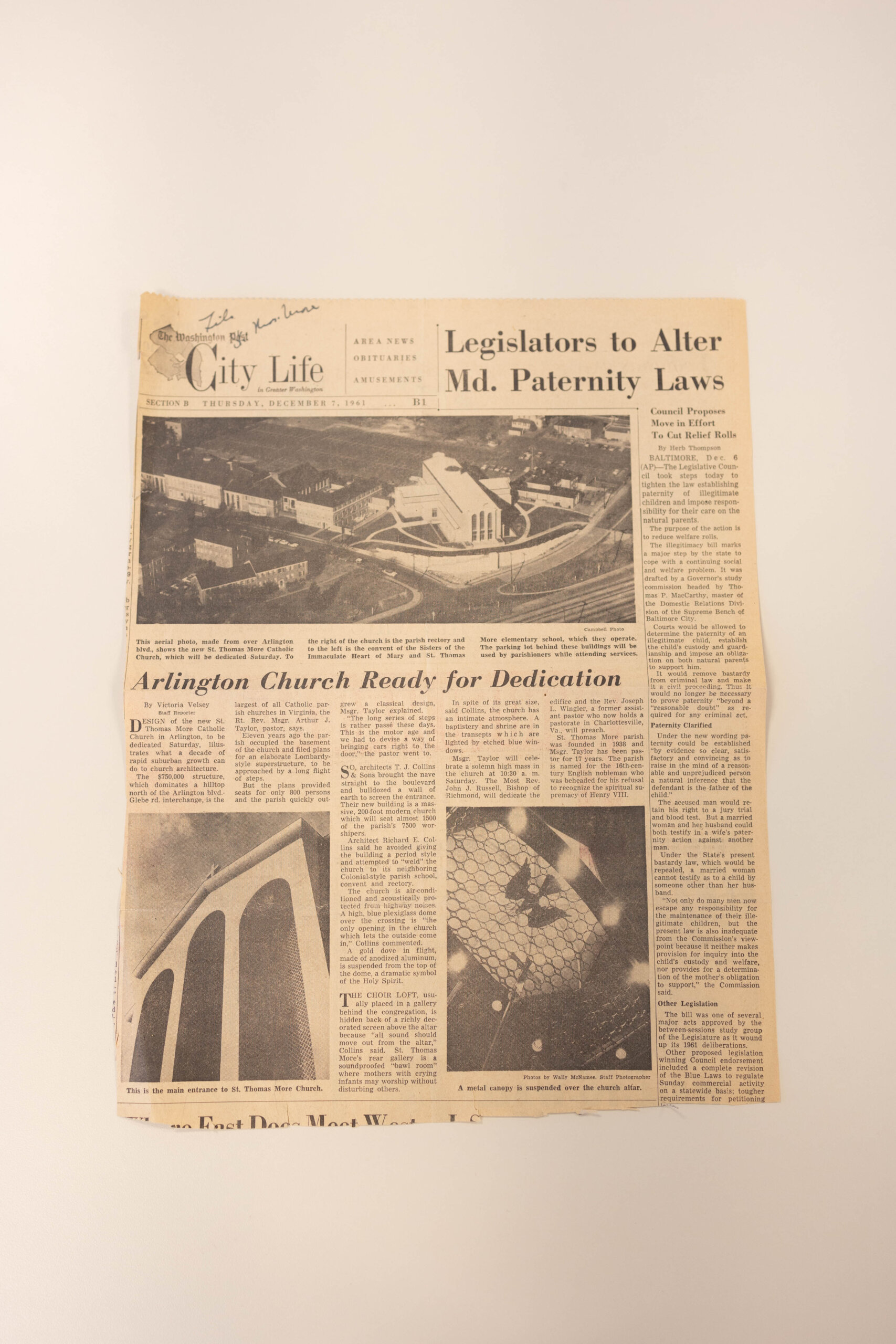 What was inside a time capsule discovered at an Arlington cathedral ...