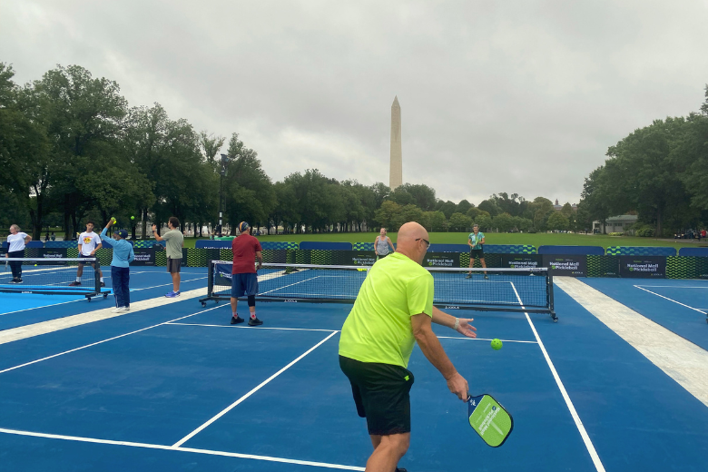 Part of the National Mall became a giant pickleball court - WTOP News