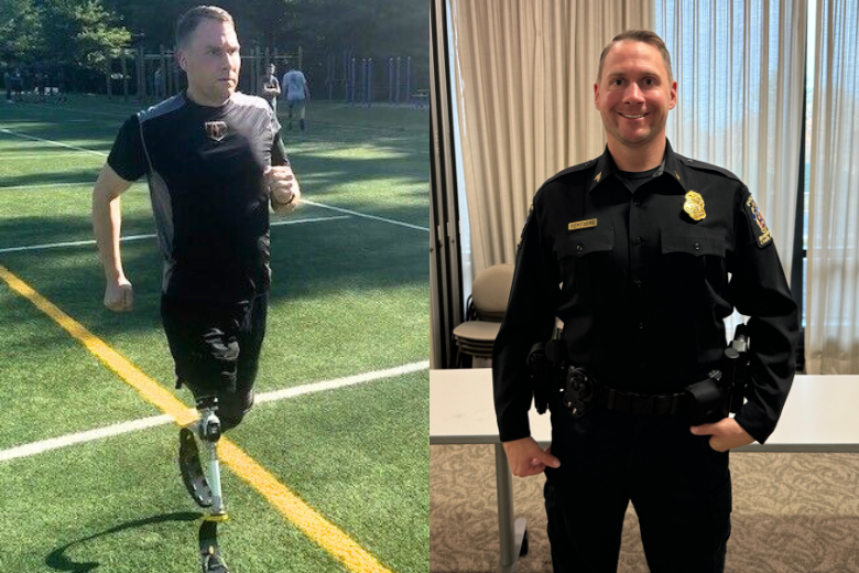 Following tragedy, a police officer’s back at work and reclaiming his ...