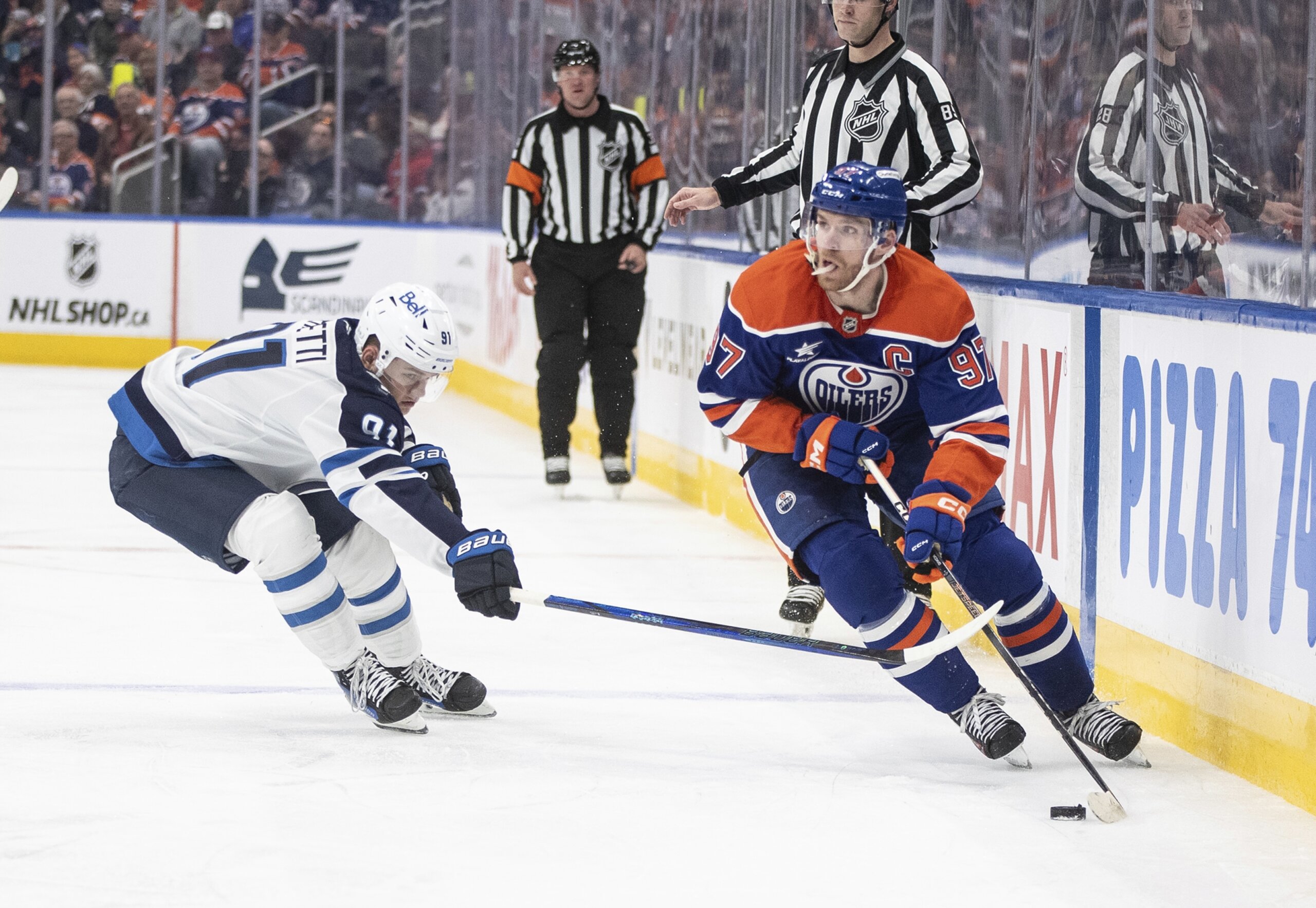 Oilers captain Connor McDavid misses 3rd period against Jets due to ...