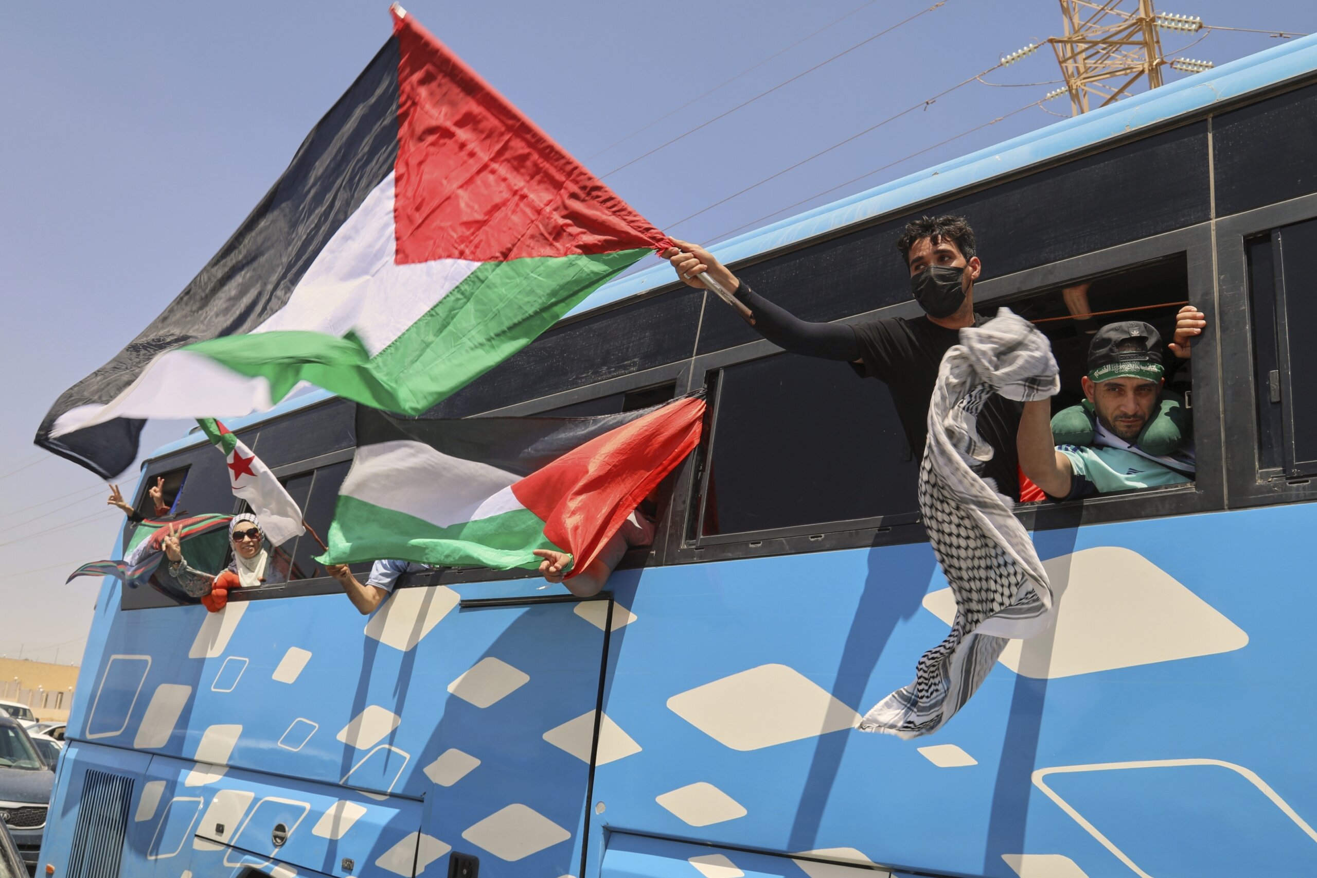 Egypt blocks activists aiming to march to Gaza to draw attention to ...