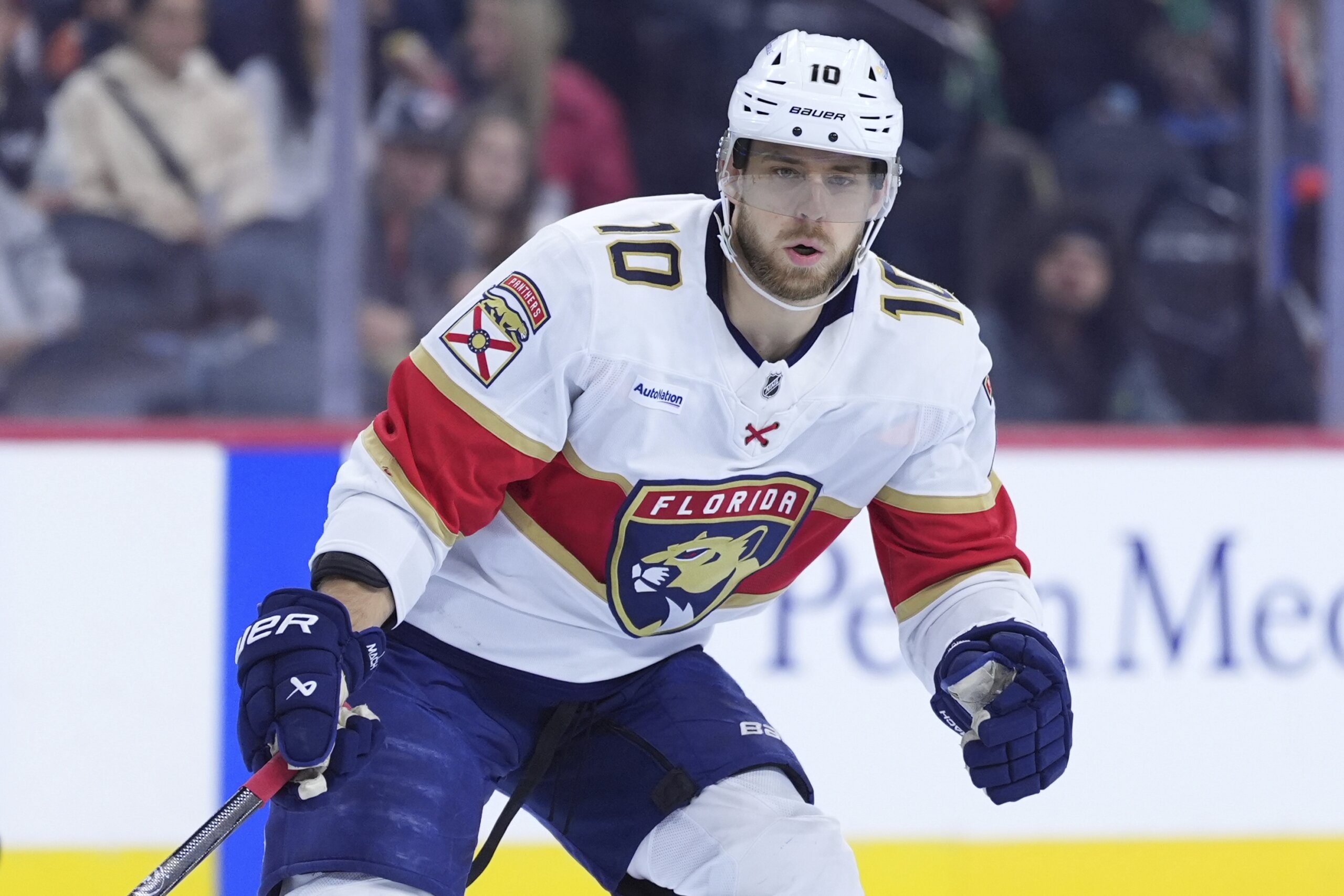 A.J. Greer makes his Stanley Cup Final debut for the Florida Panthers ...