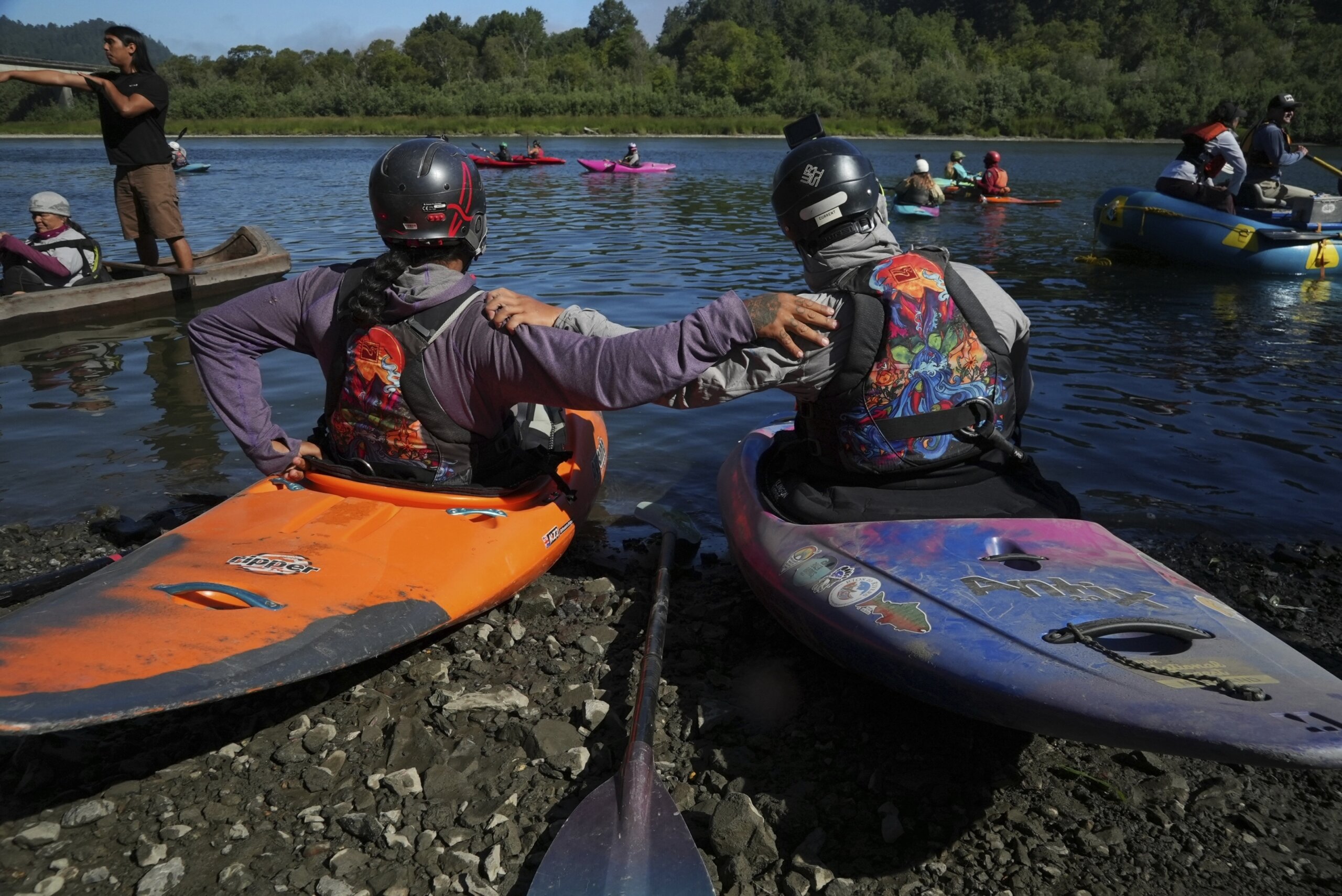Native American teens kayak major US river to celebrate removal of dams ...
