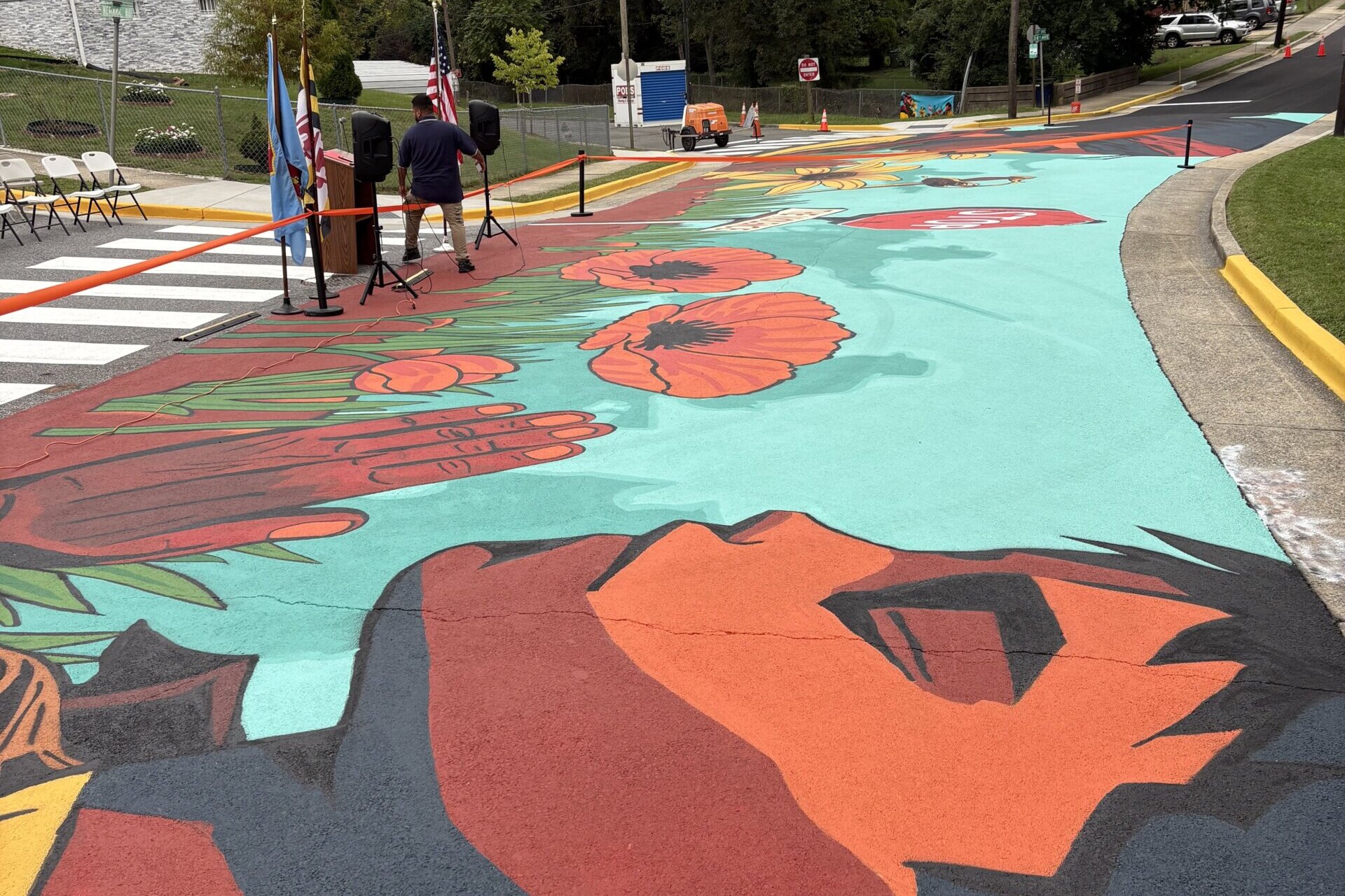 A new mural in the fight against gun violence — painted where blood ...