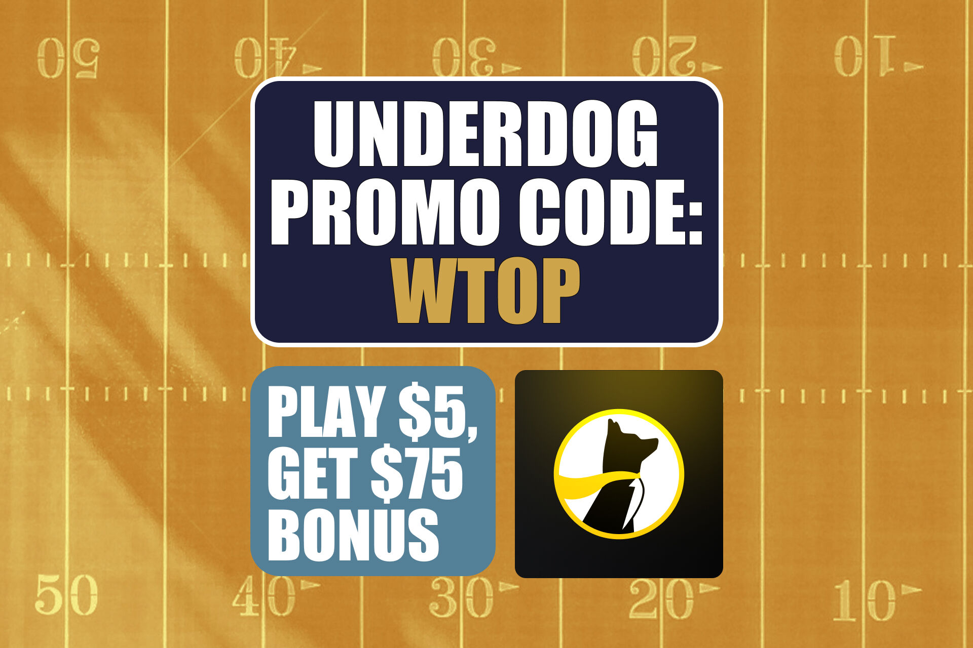 Underdog Promo Code WTOP: Claim $75 Bonus for College Football Playoff ...