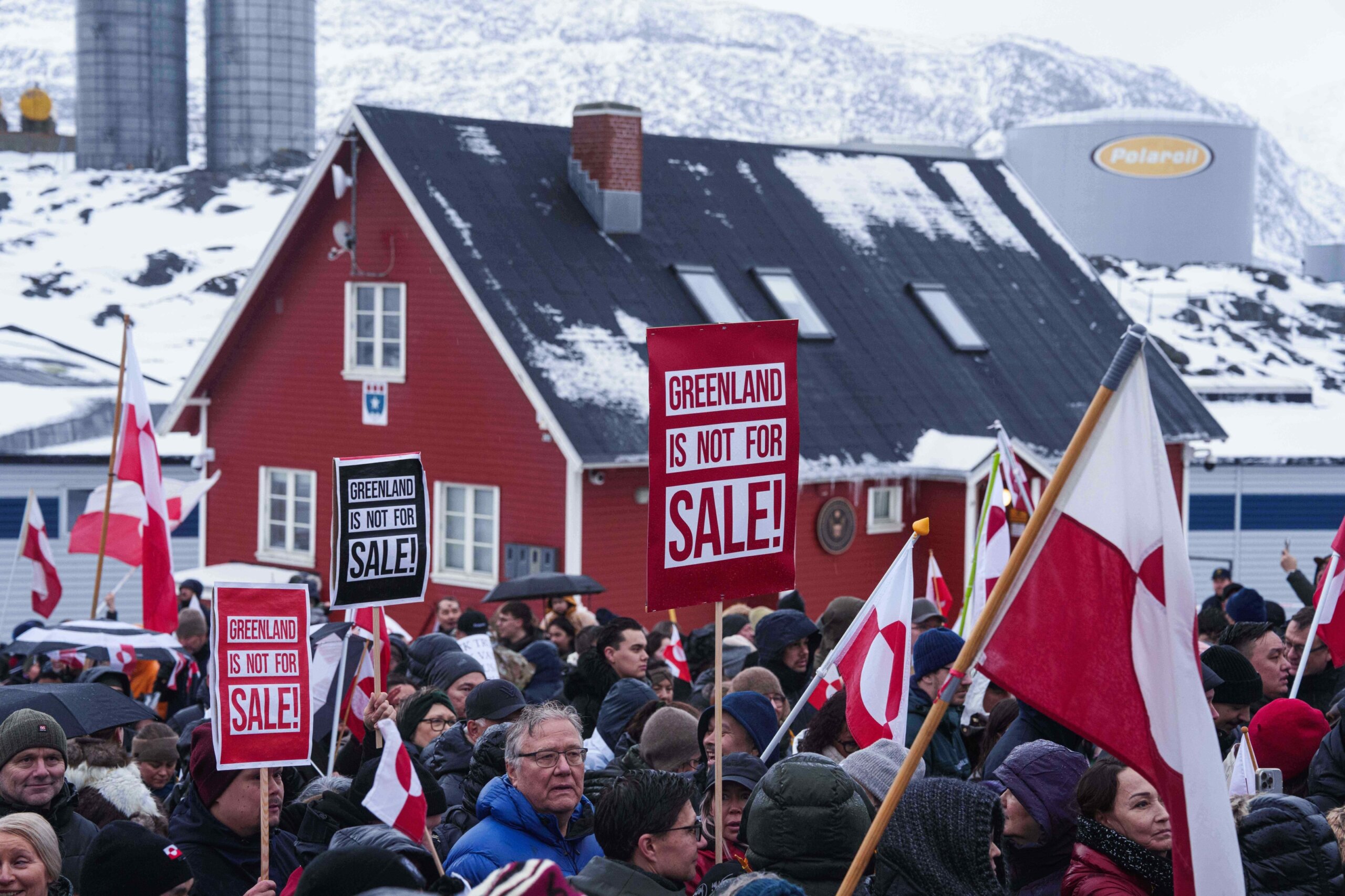 Thousands march in Greenland to support Arctic island in the face of ...