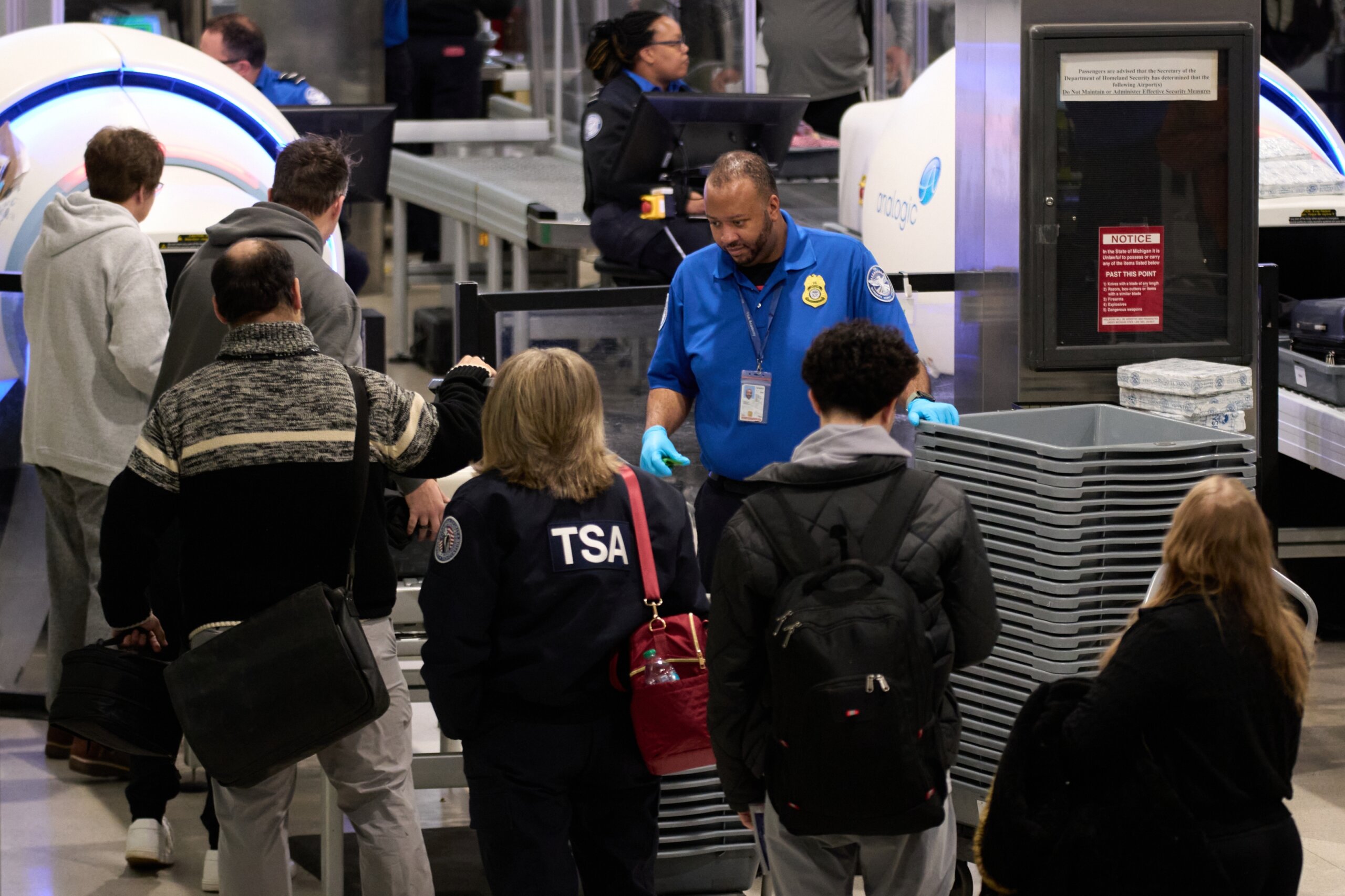 TSA agents are working without pay at US airports due to another ...