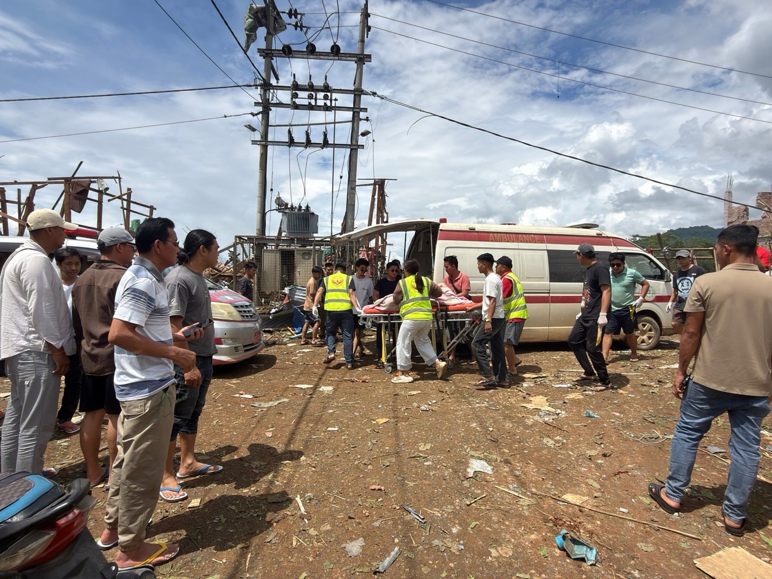 Rescuers dig for bodies after a mining explosives blast in Myanmar ...